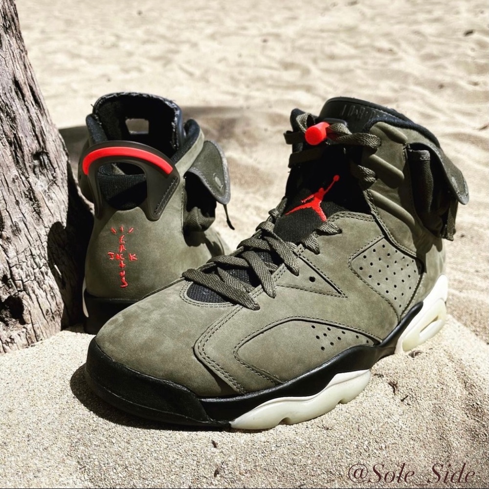 Air Jordan 6 X Travis Scott (Olive) - Gem